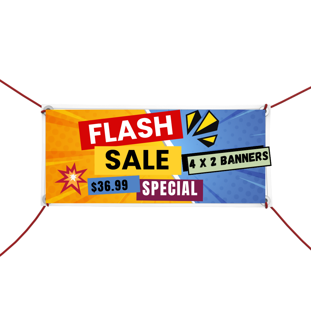 4 x 2 - Custom Vinyl Banner – Surfside Banners